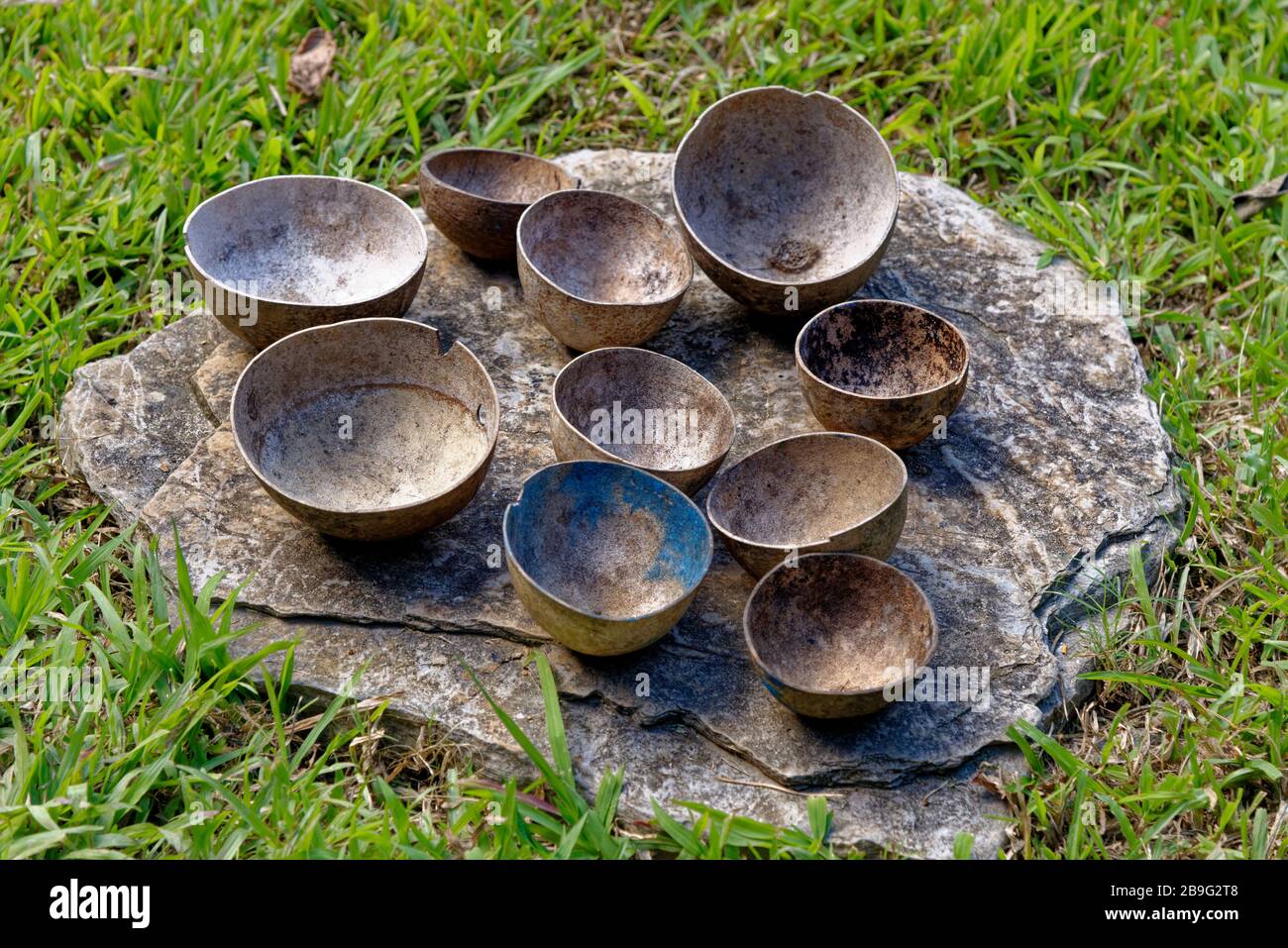 Old native cuban objects used in shamanic rituals - Vinales, Cuba Stock ...