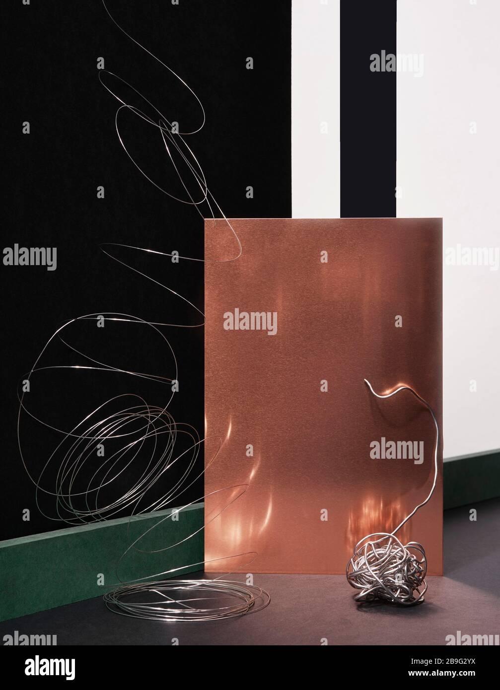 Coiled wire and copper Stock Photo - Alamy