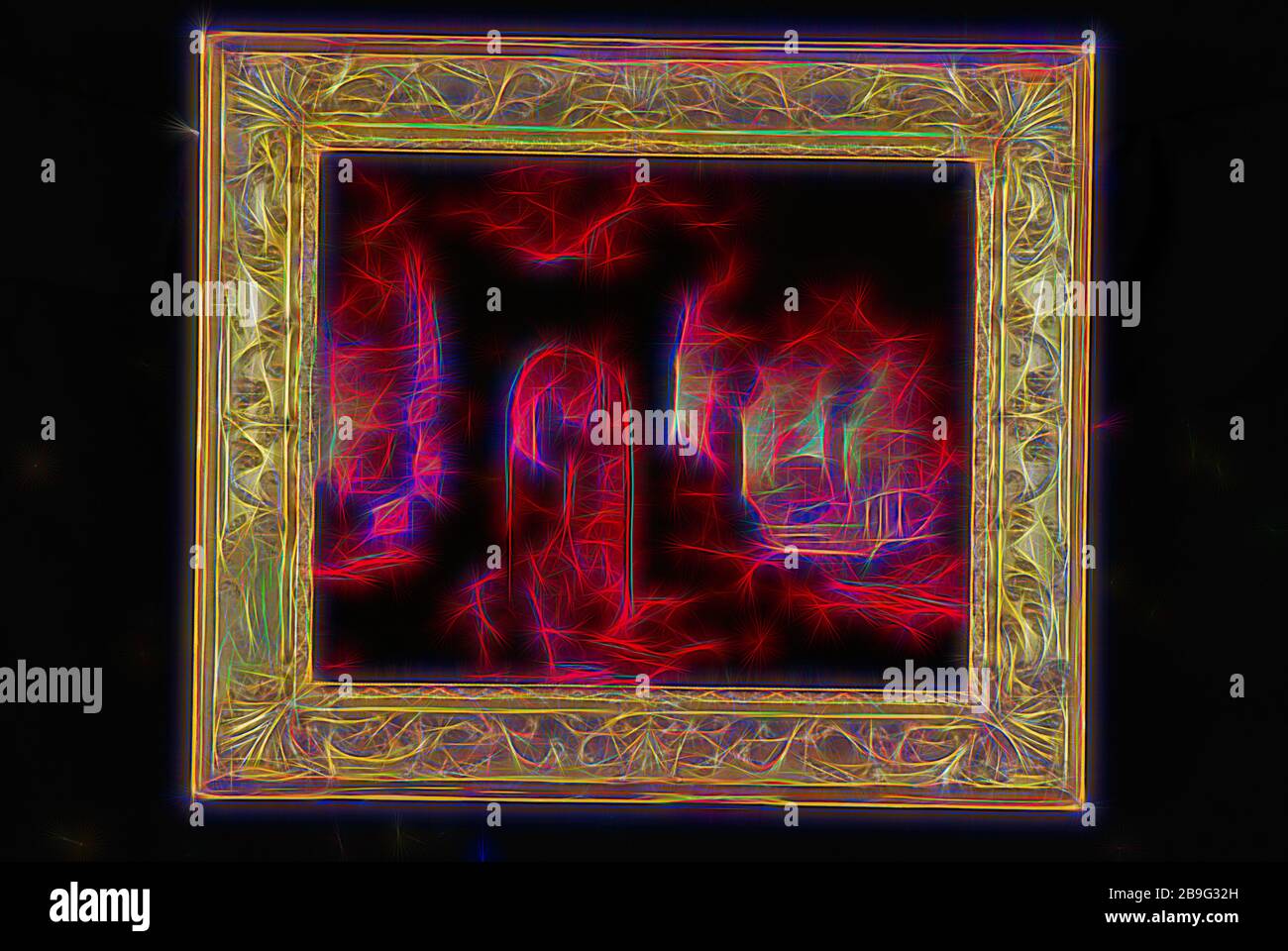 Claes Jansz. van der Willigen, The fire of Troy, with fleeing people ...