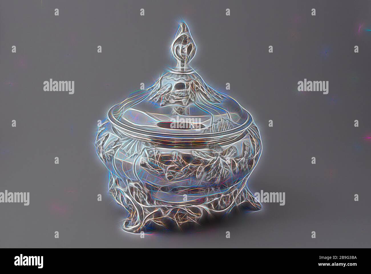 Silversmith: Johannes Jansen, Silver tobacco spot, tobacco stain pot ...