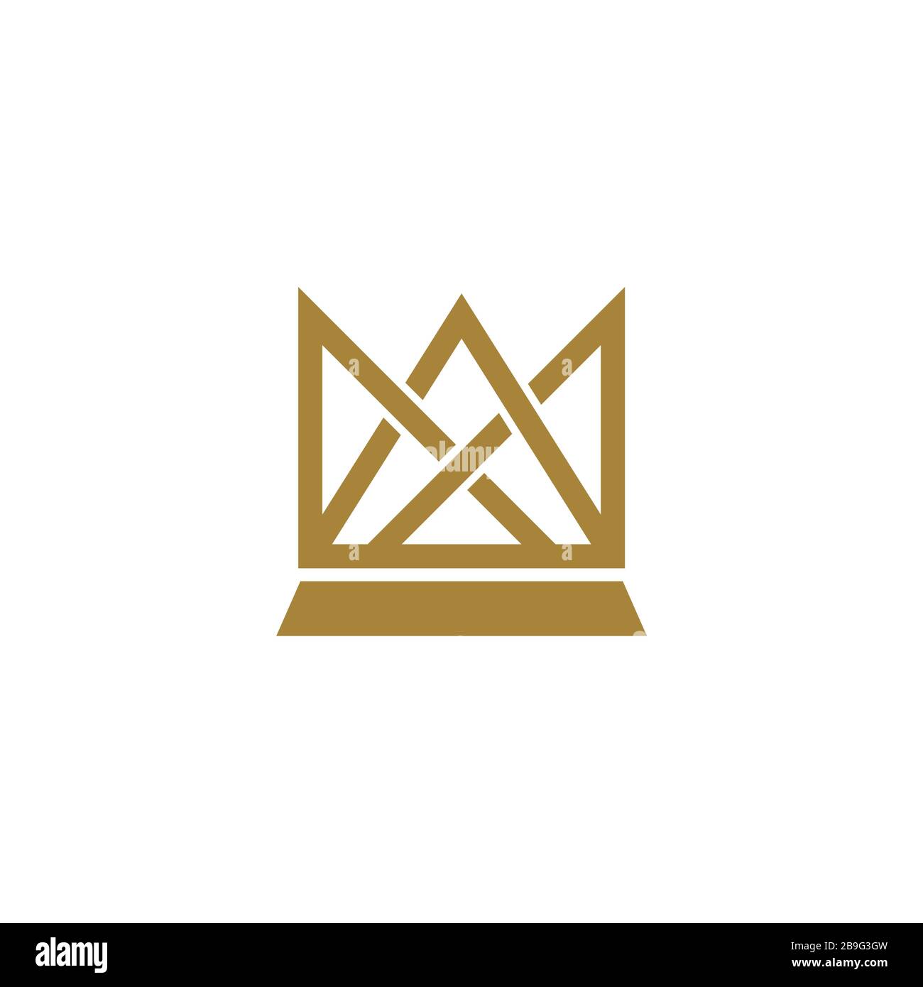King crown logo vector hi-res stock photography and images - Alamy