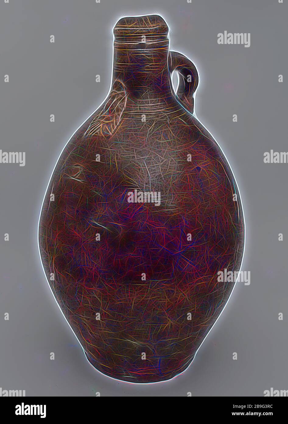 Large stoneware Bartmann jug, also called Bellarmine jug, brown with an ...