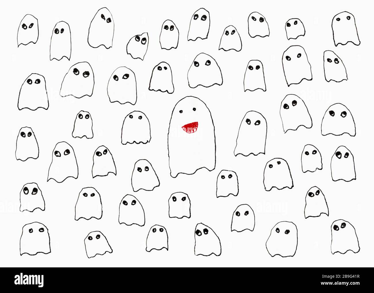 Crowd of ghosts hi-res stock photography and images - Alamy