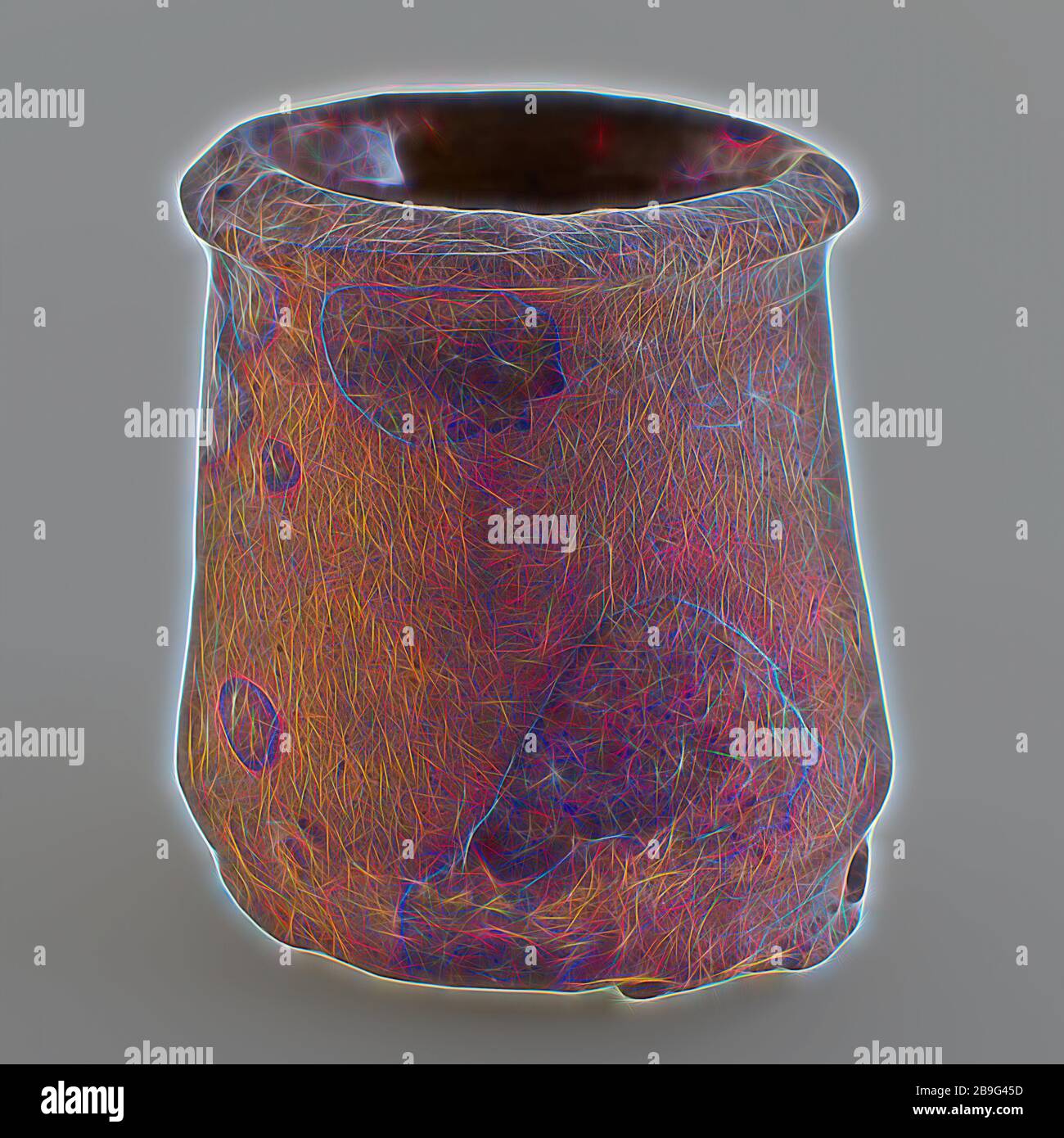 Pottery ointment jar, conical model, red shard, internally glazed ...