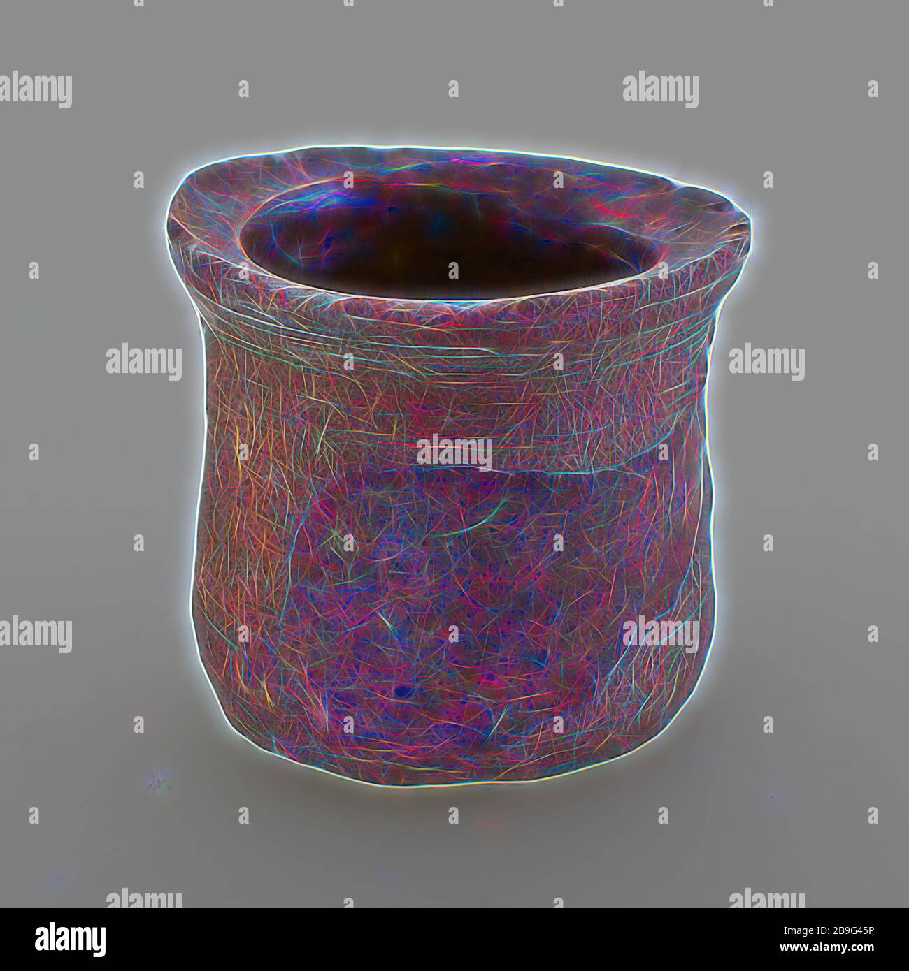 Pottery ointment jar, conical model, red shard, internally glazed ...