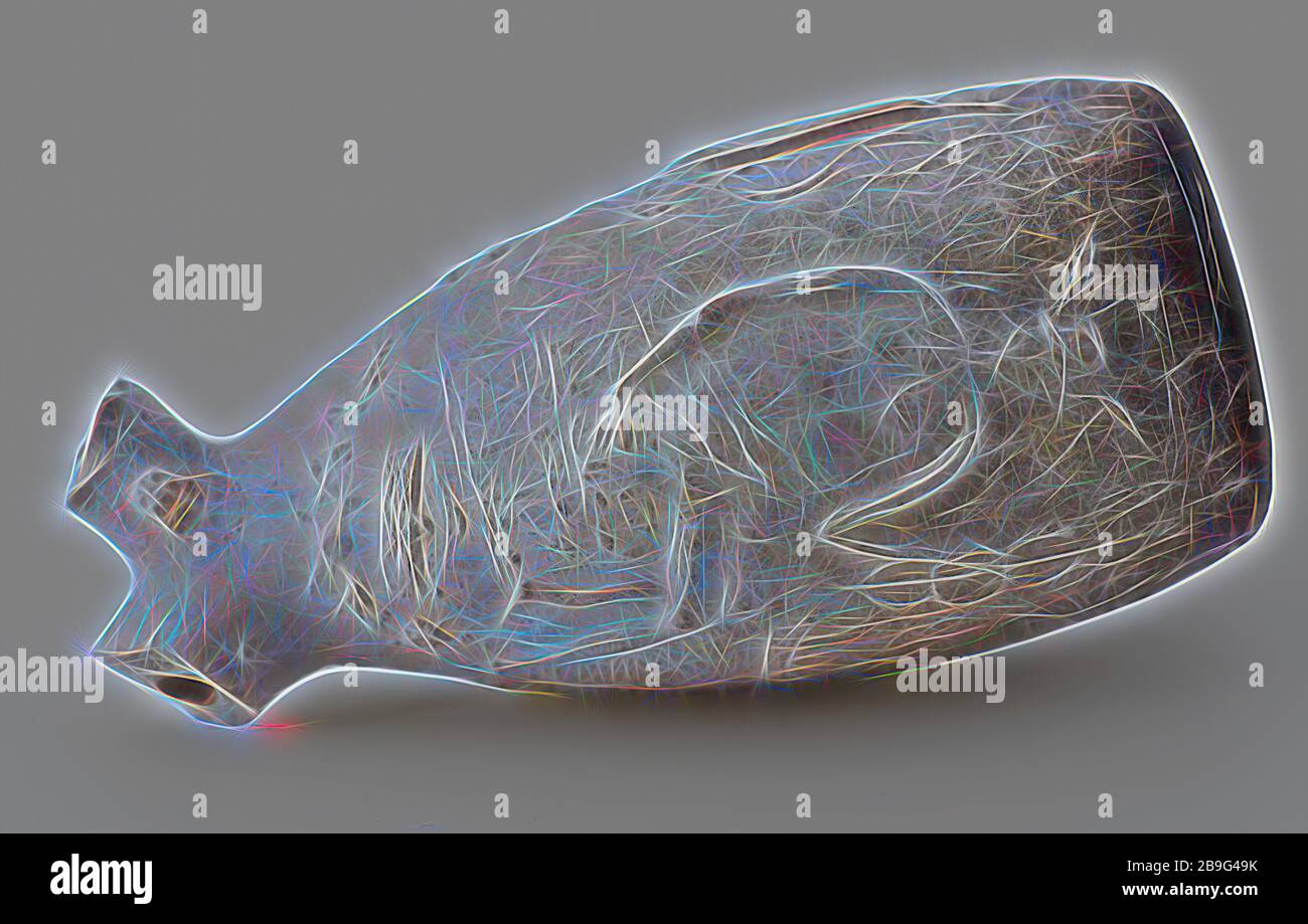 White clay pipe with relief on its head, with Mercury and on reverse ...