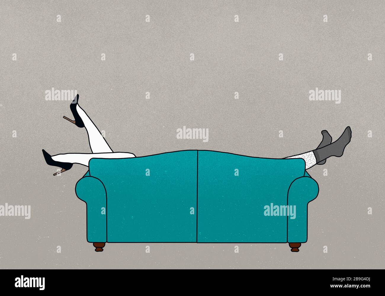 Legs over sofa hi-res stock photography and images - Alamy