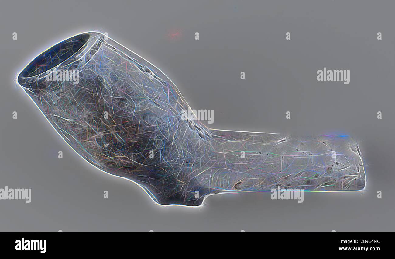 Clay pipe, unnoticed with smooth handle, clay pipe smoking equipment ...