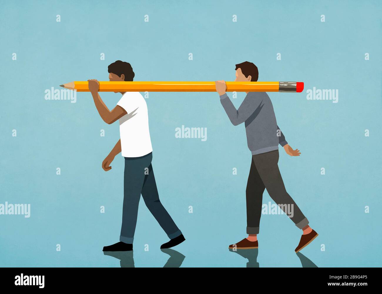 Holding large pencil hi-res stock photography and images - Alamy