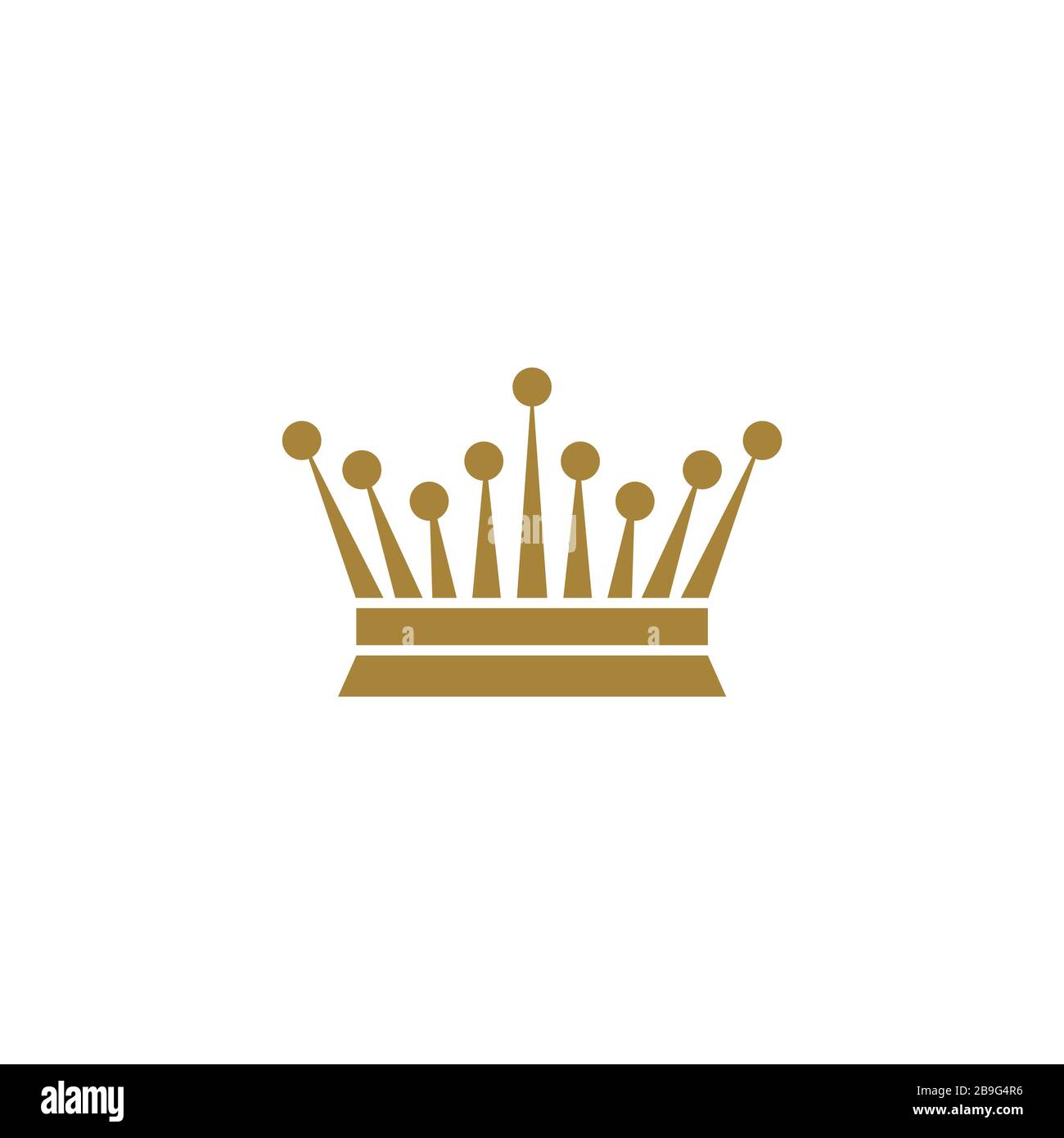 Ornamental Gold Crown Logo Template Illustration Design. Vector EPS 10 ...