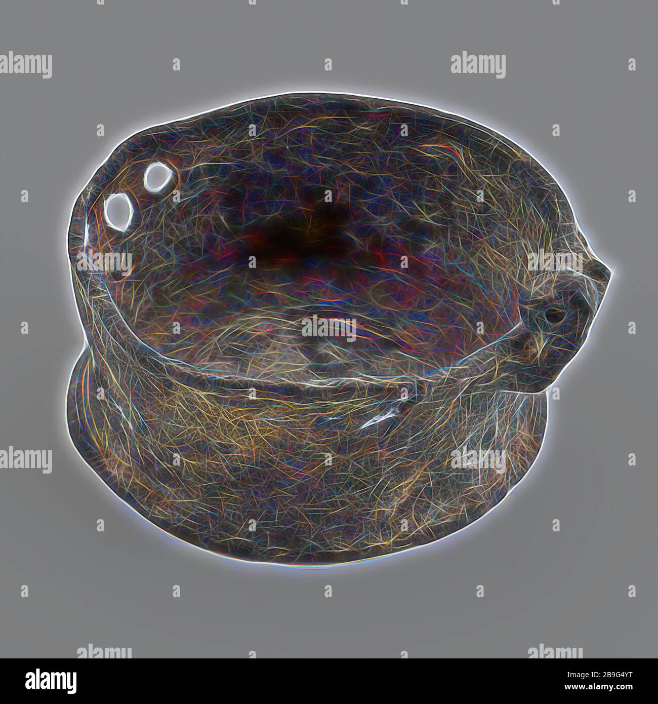 Tin salt vessel, low container with frame of lid, salt vessel crockery ...