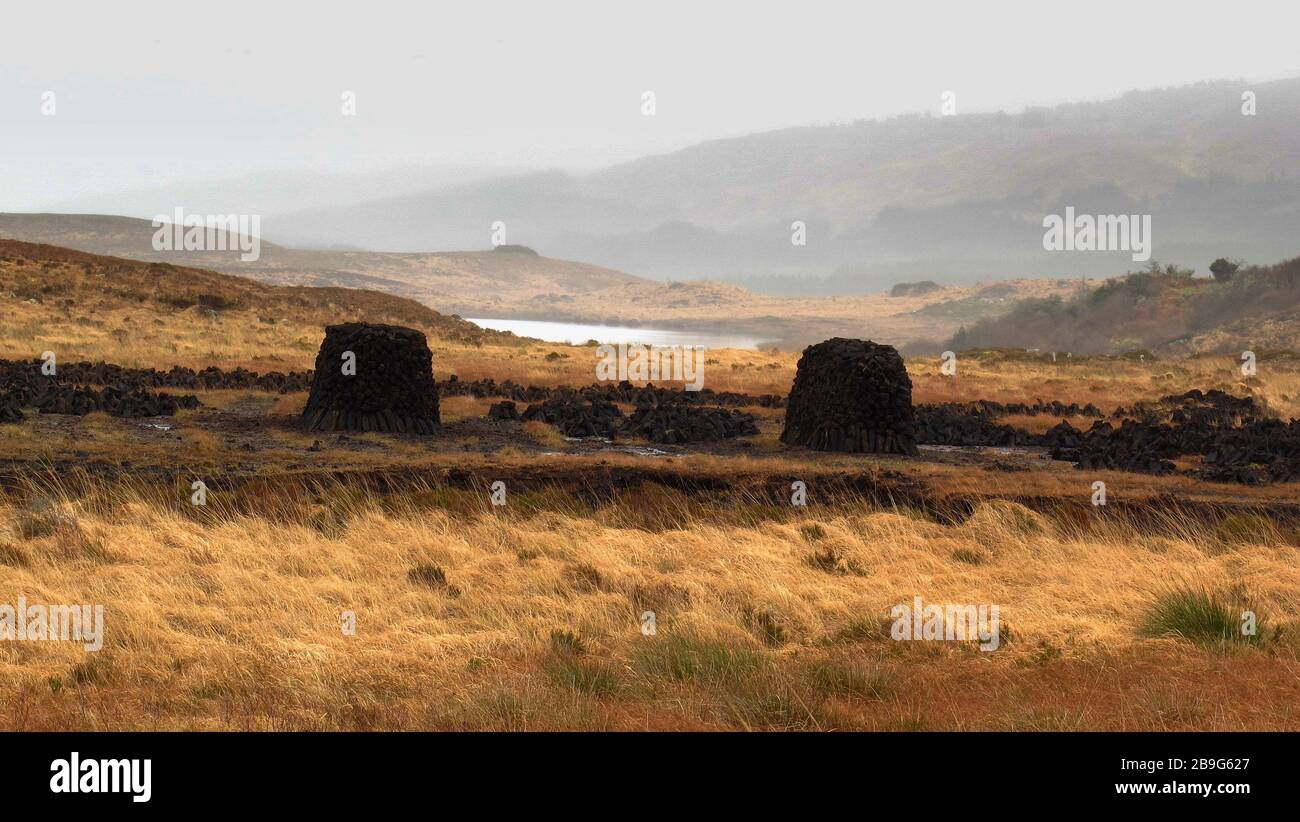 Turf stacks with mountains hi-res stock photography and images - Alamy
