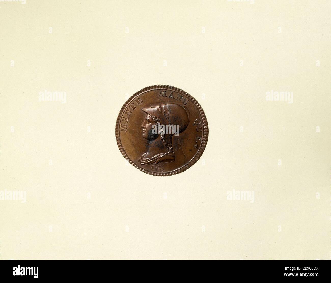 Mind and hand (Aver) Augustin Dupré (1748-1833). Mente Manuque (avers ...