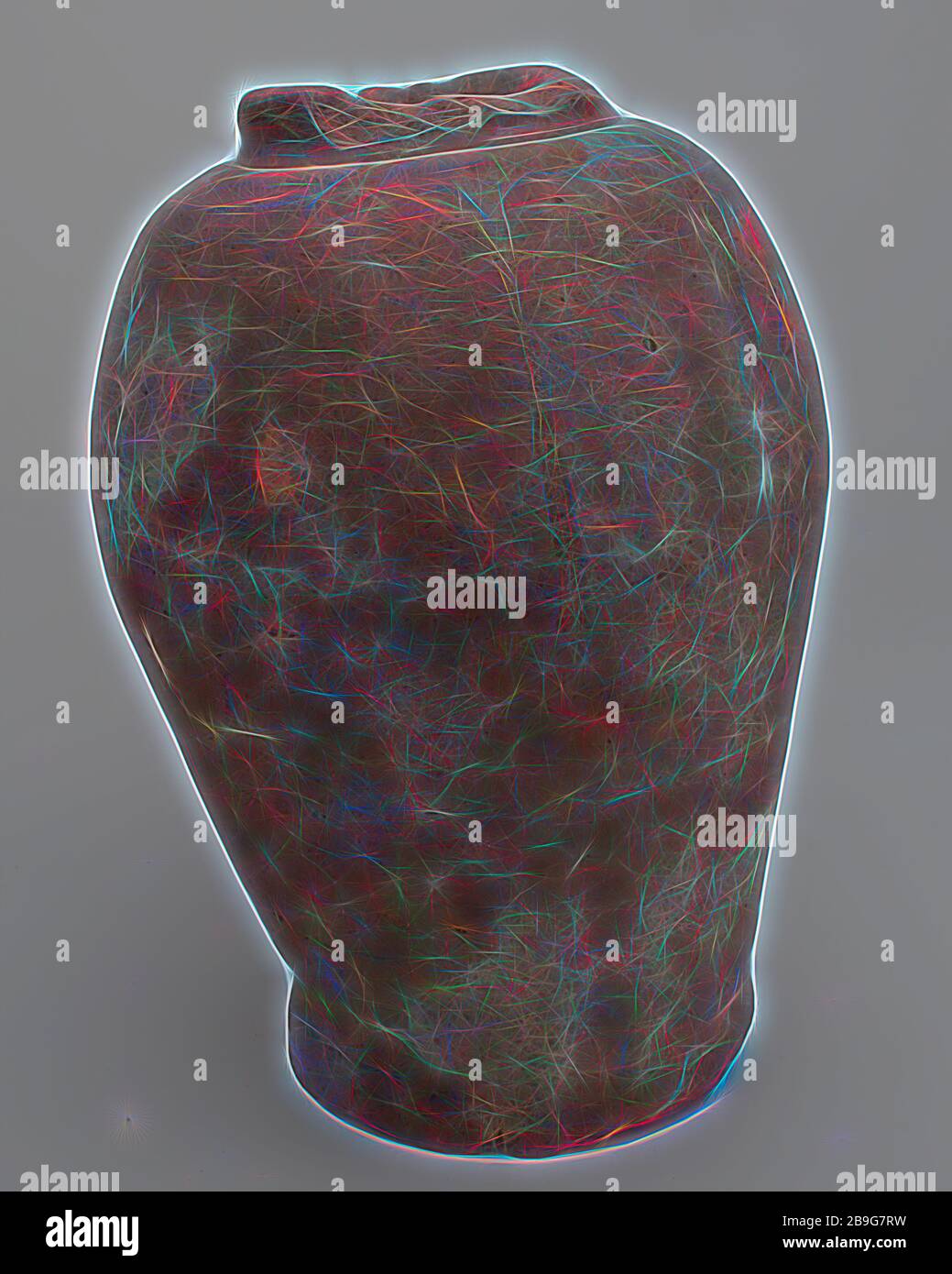 Pottery pot on stand, baluster shape, was used in the sugar industry ...