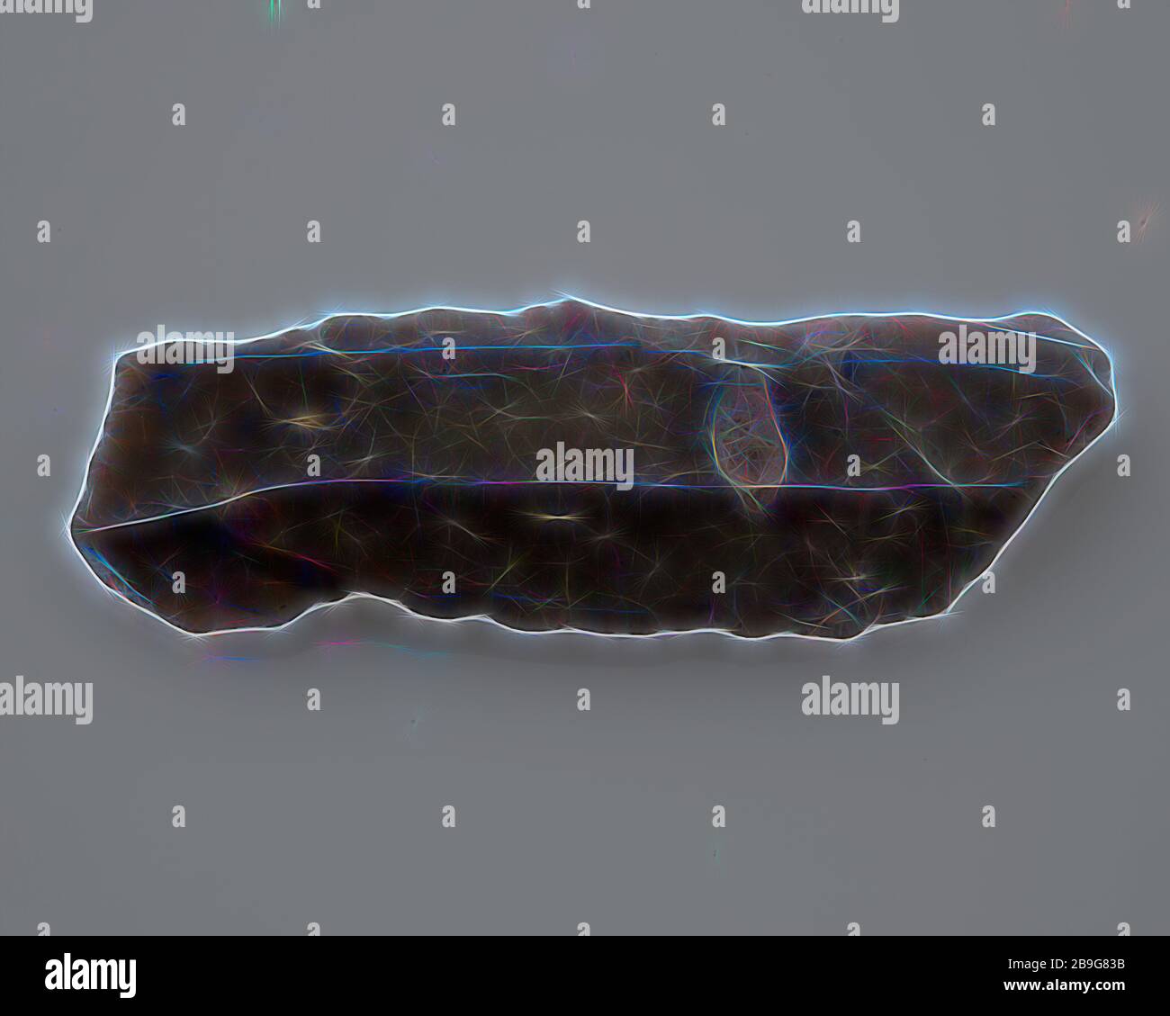 Flint blade of gray flint, klij soil found flint, chopped Blade of gray ...