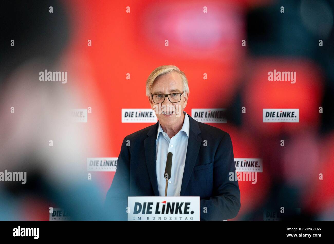 Berlin, Germany. 24th Mar, 2020. Dietmar Bartsch, leader of the ...