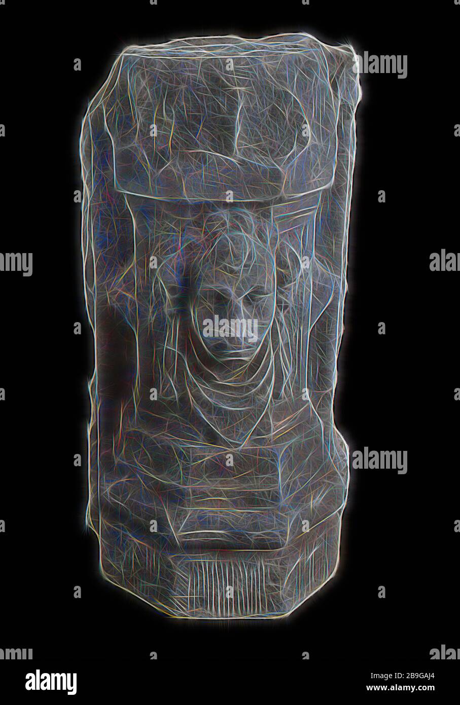 Basement with male head, basement ornament building component sandstone ...