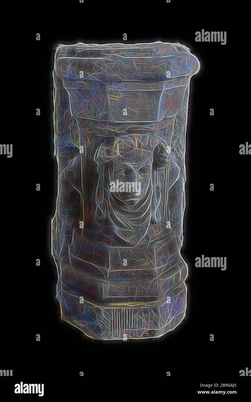 Basement with female head, basement ornament building component ...