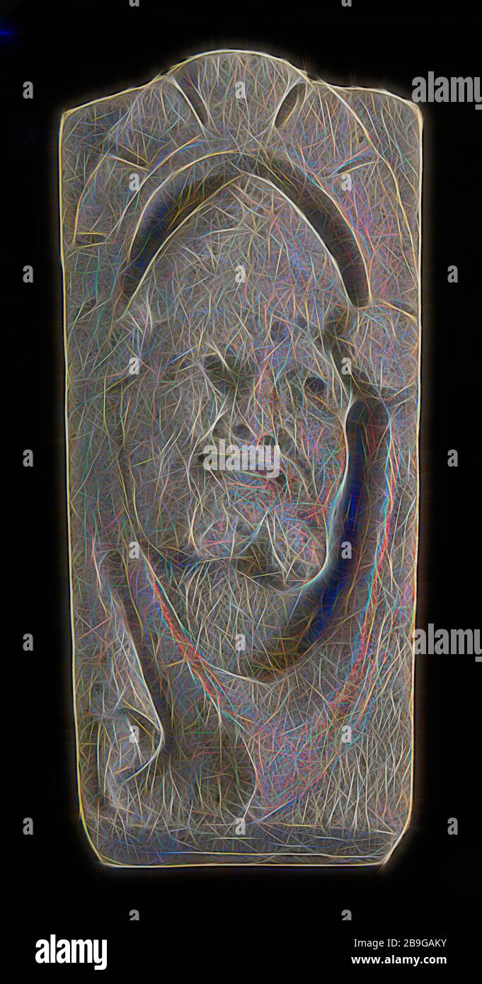 Cornerstone with gable, right looking man, keystone gable ornament ...