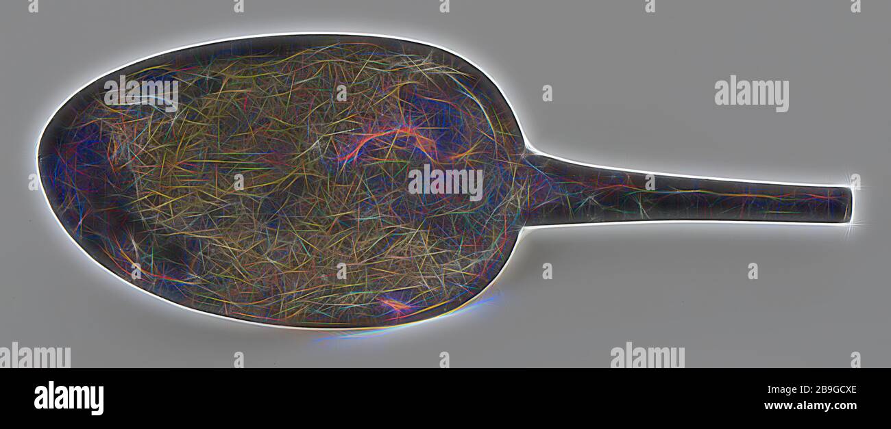 Spoon with elongated, oval bowl and hexagonal handle, spoon cutlery ...