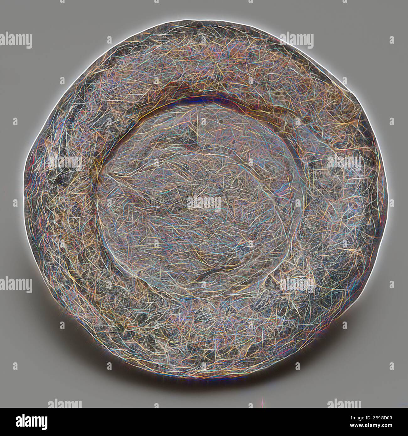 Disc-shaped lead weight with embossed stamps, weight ground find lead ...