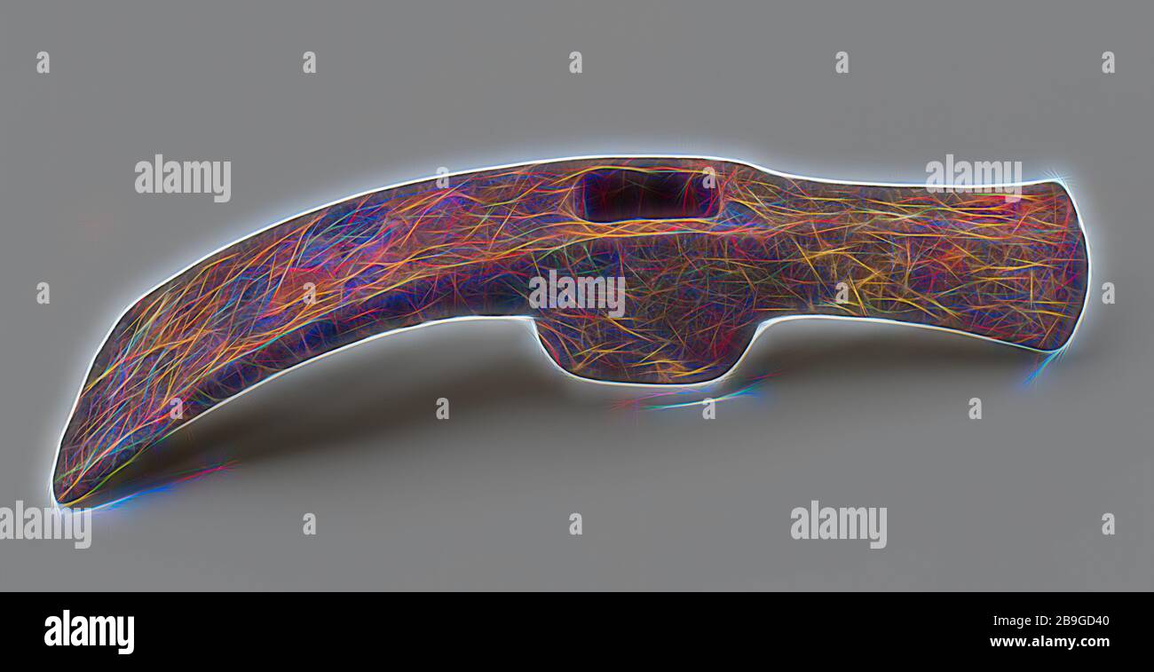 Carpenter's drawbar with drawbar on one side and hammer on the other ...