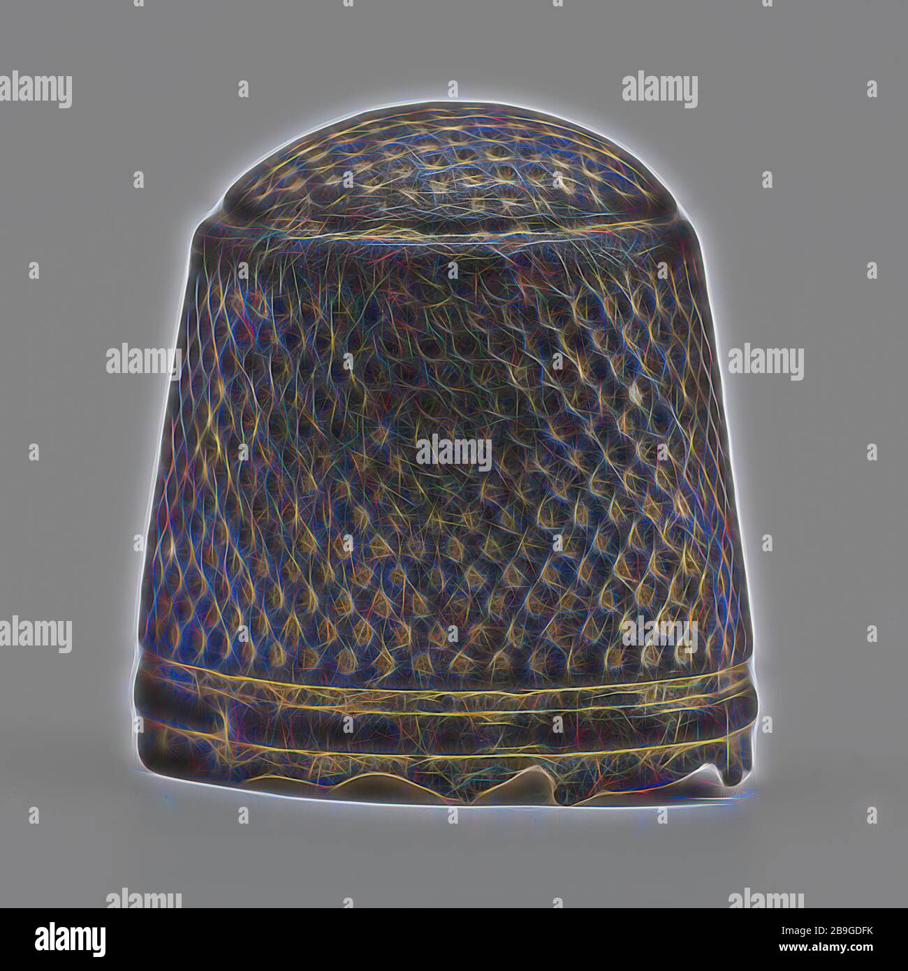 Copper molded thimble with groove at the top, thimble sewing kit soil ...