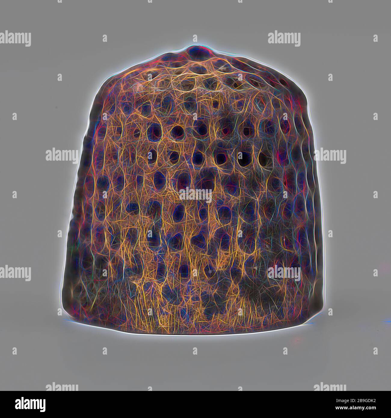 Copper pressed thimble, thimble sewing kit soil find copper metal ...