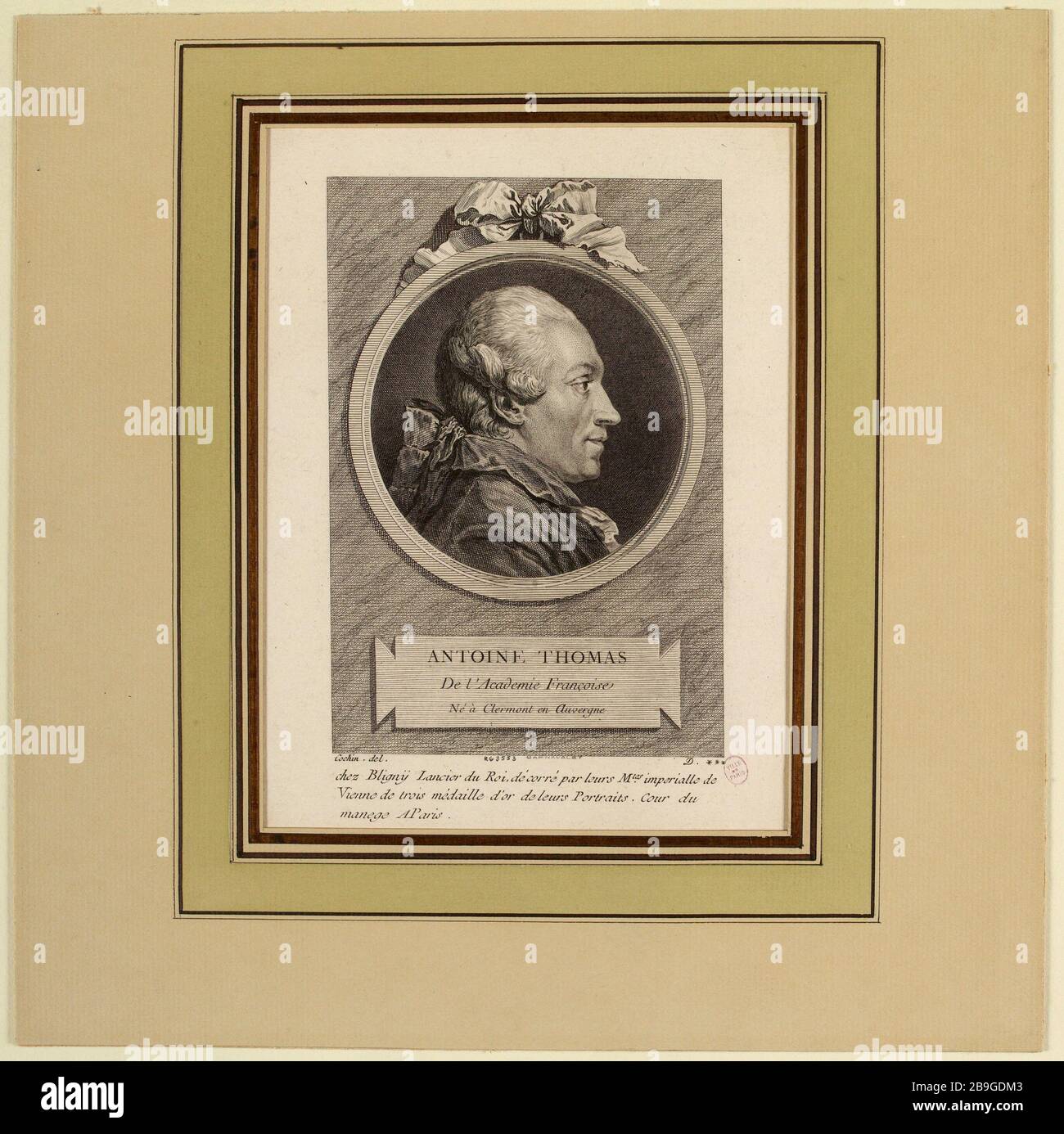 Antoine Léonard Thomas (1732-1785), poet, member of the French Academy ...