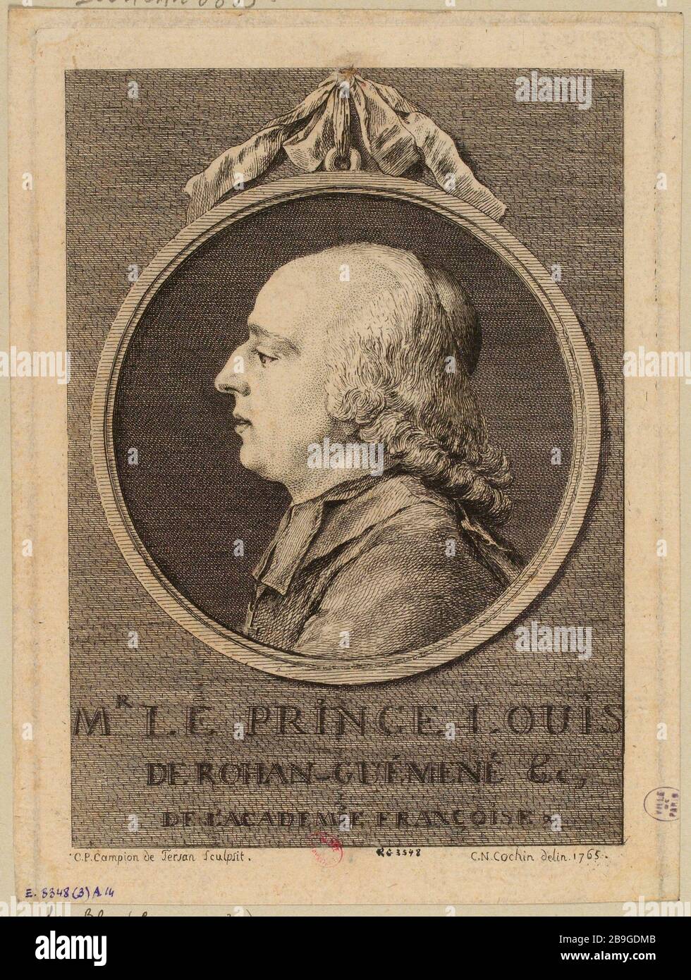Mr. Prince Louis de Rohan-Guémené of the French Academy (dummy title ...