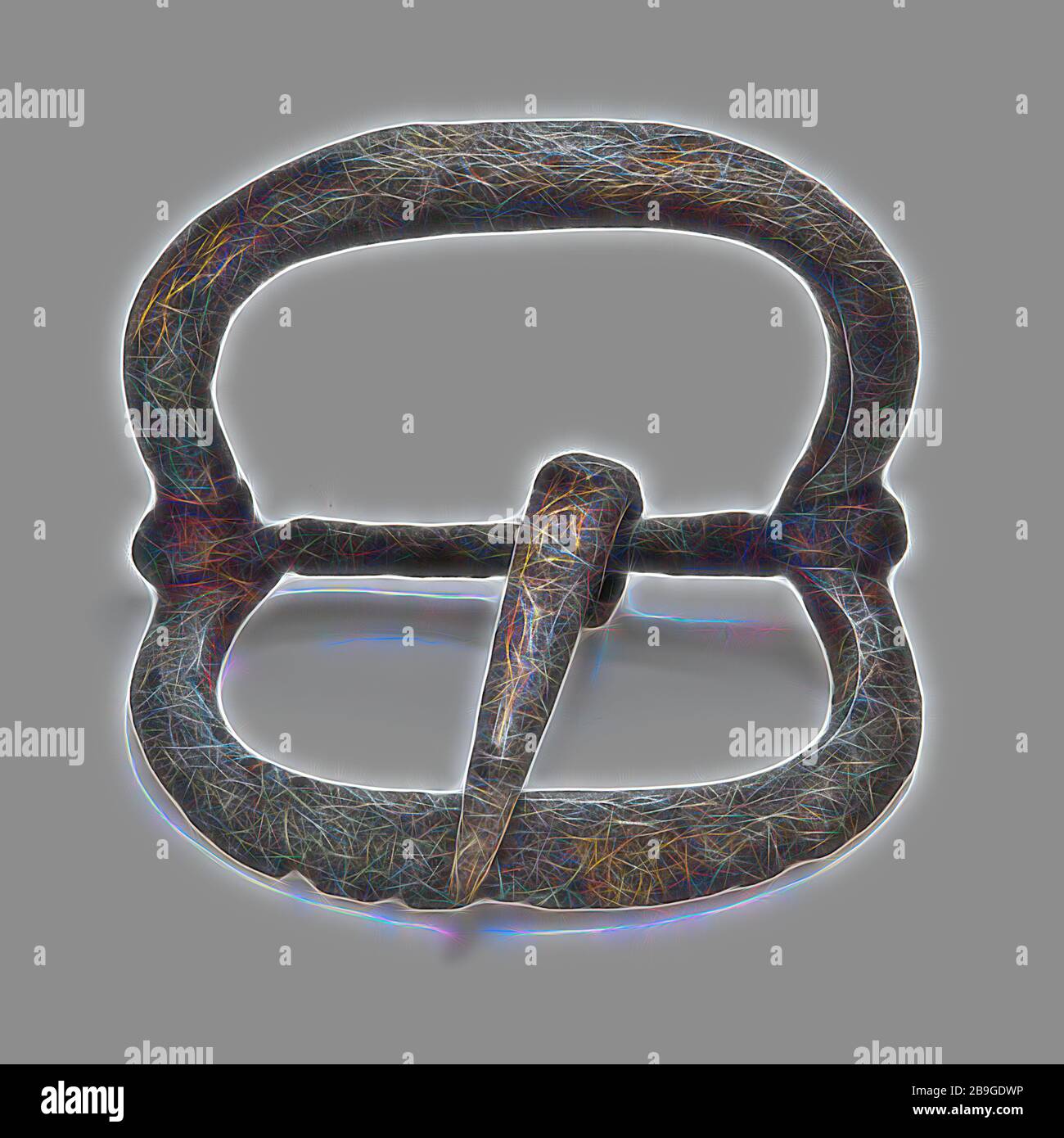 Buckle with two oval eyes, buckled model, buckle fastener component ...