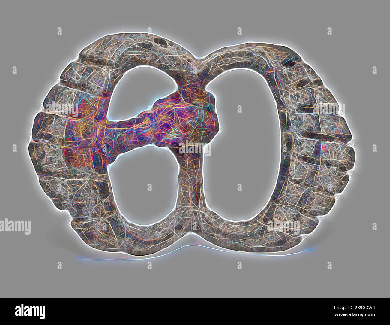 Copper buckle with two oval eyes and decorated braces, buckle fastener ...