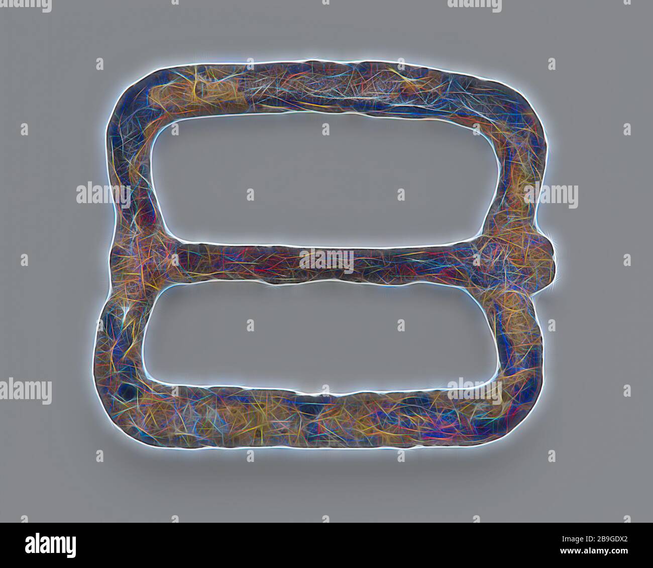 Belt accessory in the form of buckled buckle, without stinger ...