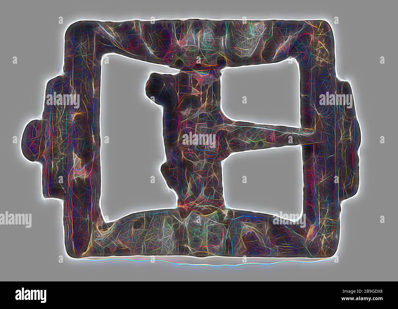 Rectangular buckle with strong profiled frame, shoe buckle, buckle ...