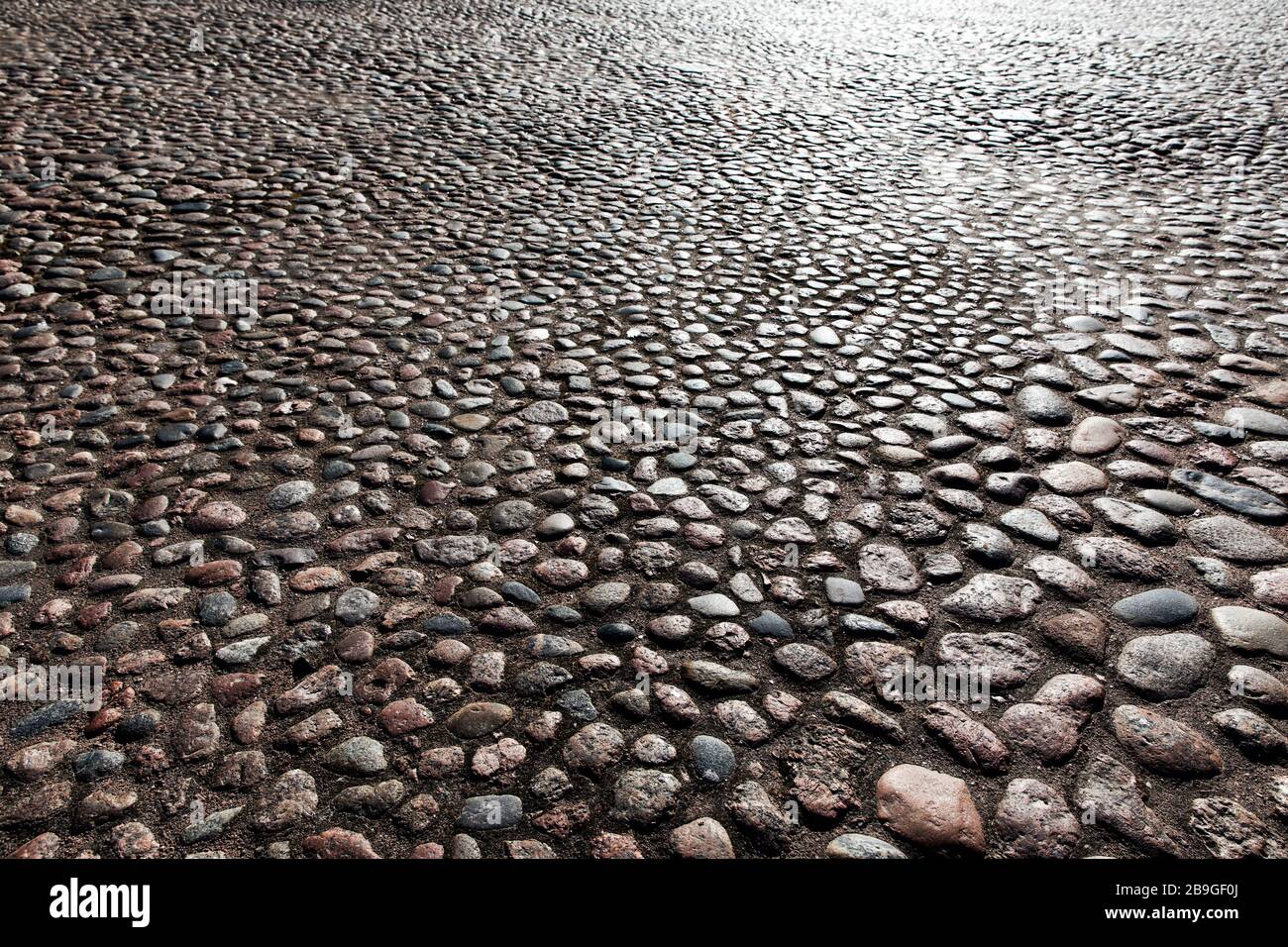 Stone pavement texture, texture of cobblestone road Stock Photo - Alamy