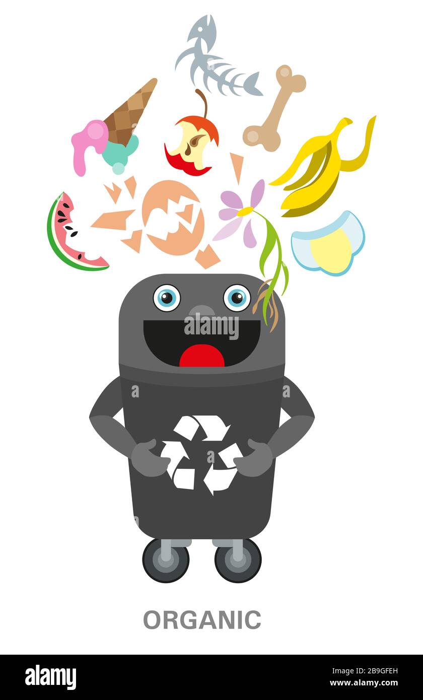 Set organic waste composting Cut Out Stock Images & Pictures - Alamy