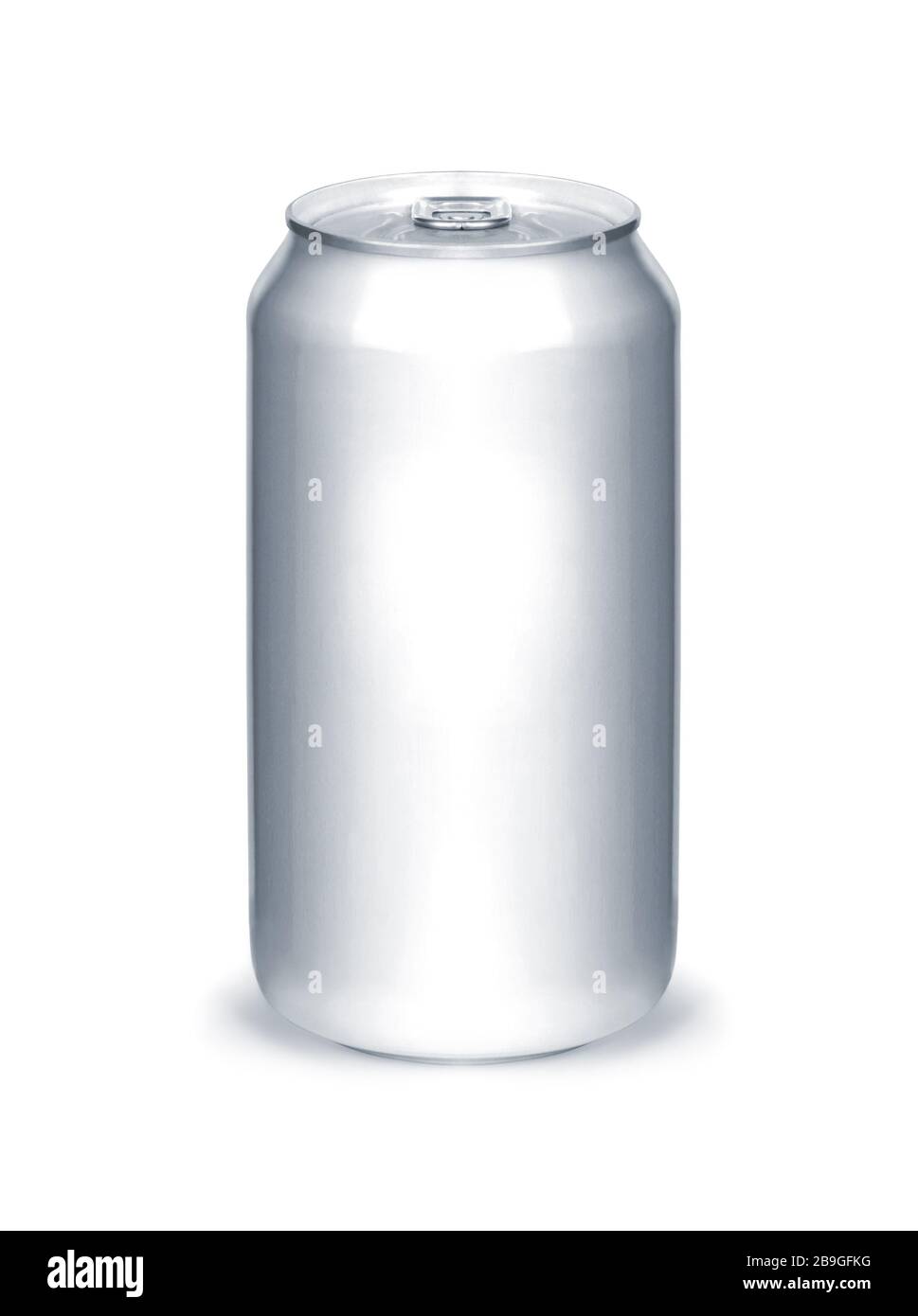 aluminum can isolated on white Stock Photo - Alamy