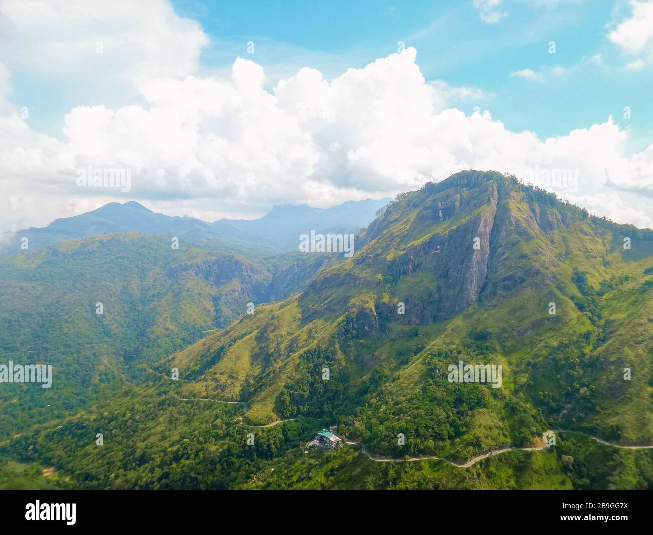 View from Little Adam's Peak. Mountain landscape in Sri Lanka,Little ...
