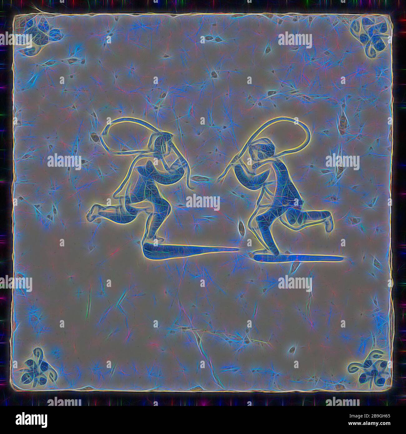 Scene tile, double child's play, corner pattern spider, wall tile tile ...
