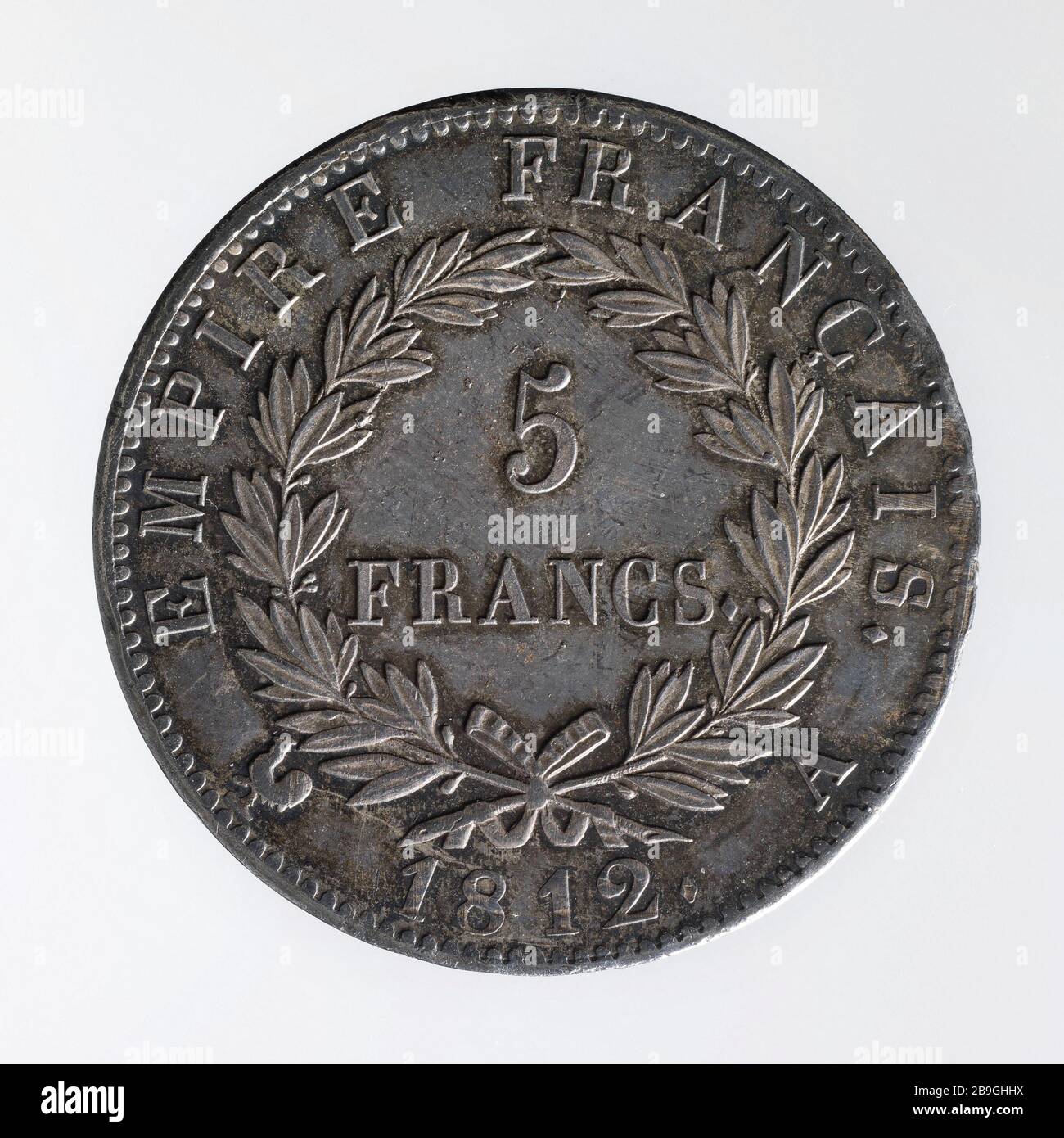 Five francs Napoleon 1812 Nicolas Brenet (1728-1892)-Guy. Cinq francs ...