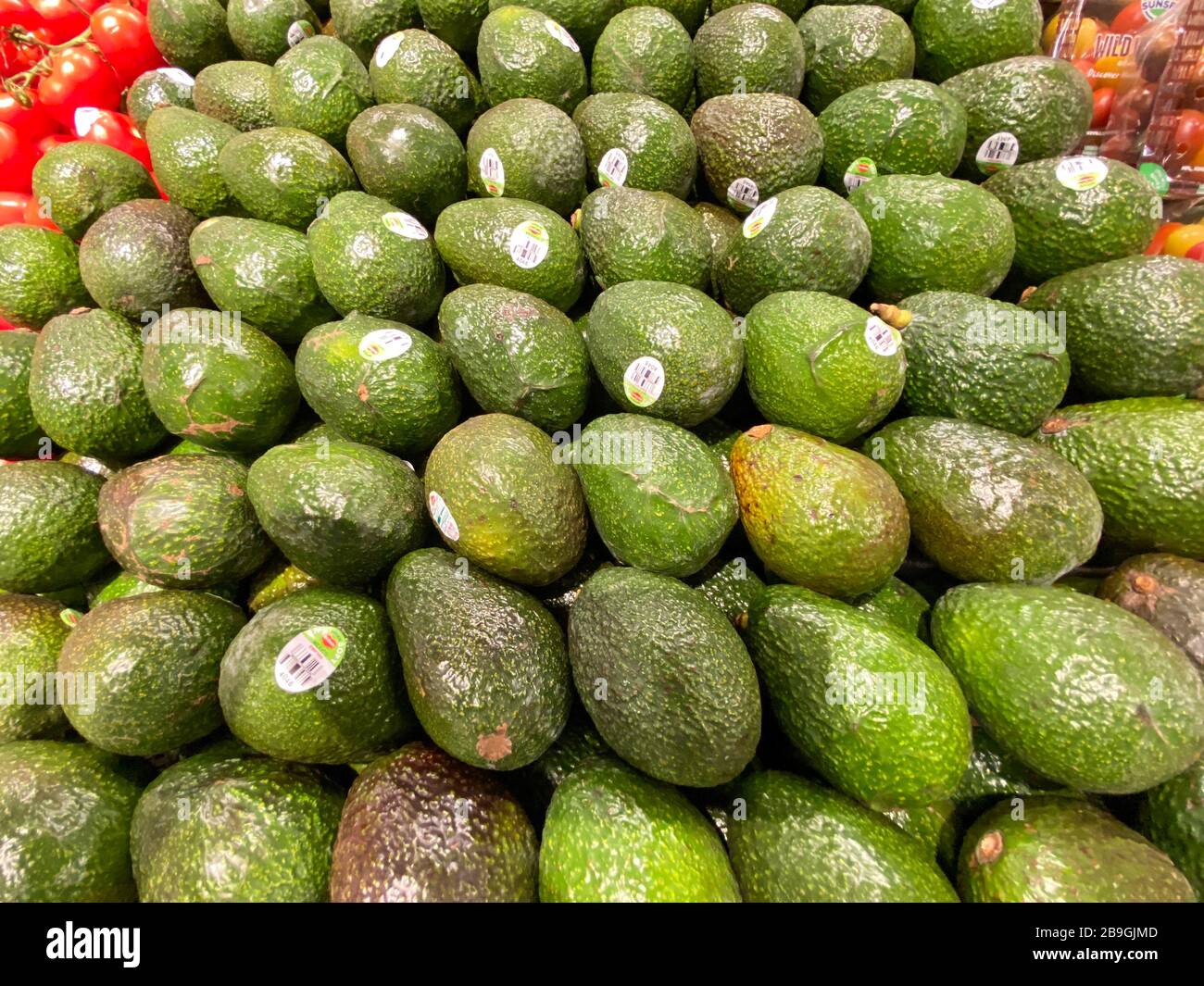 Orlando,FL/USA - 3/4/20: Avocados in the fresh produce aisle of a ...
