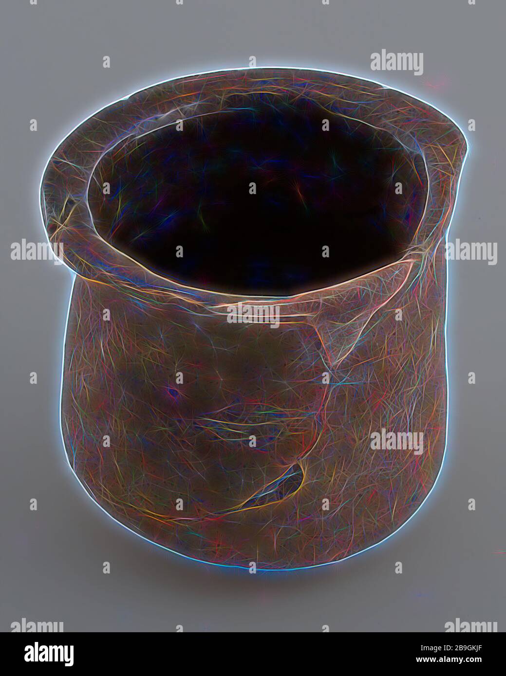 Pottery ointment jar, red shard, internally glazed, tapered model ...