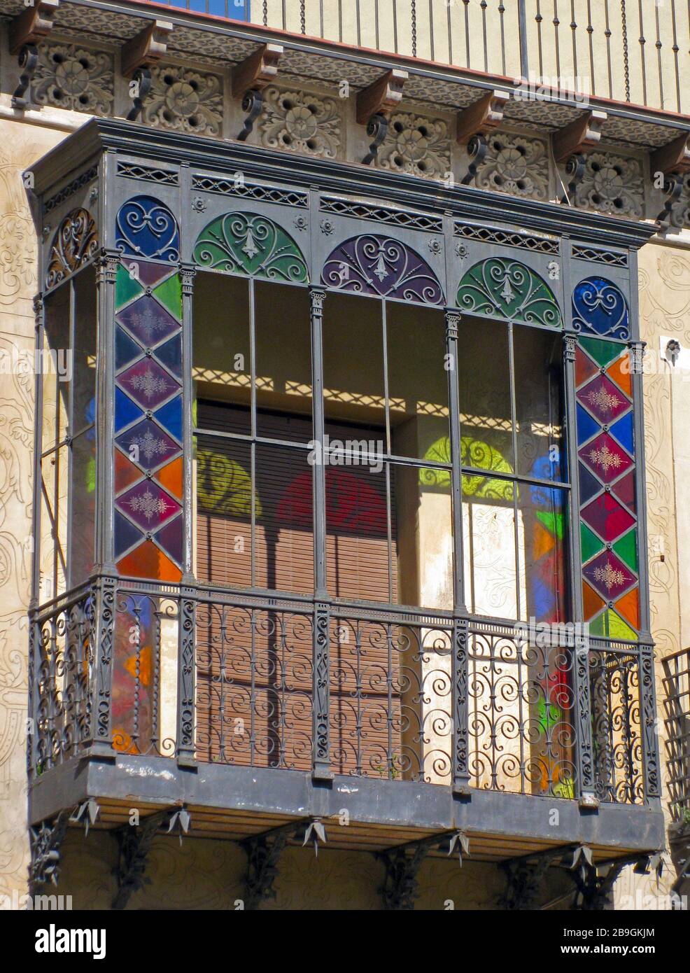 Spanish glass balcony hi-res stock photography and images - Alamy