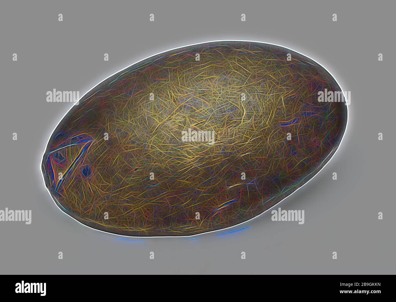 Egg-shaped copper lid, lid closure holder soil find brass metal ...