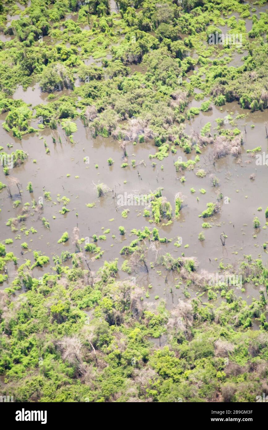 Aerial view flooded fields lakes hi-res stock photography and images ...