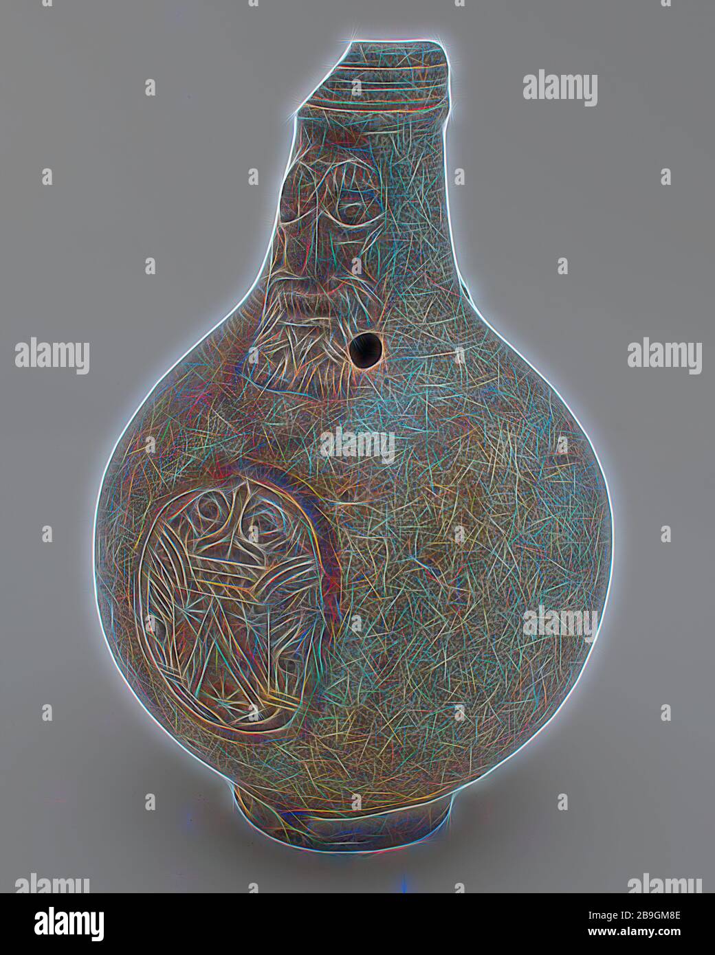 Light brown Bartmann jug, under beard mask weapon medallion, Bartmann ...