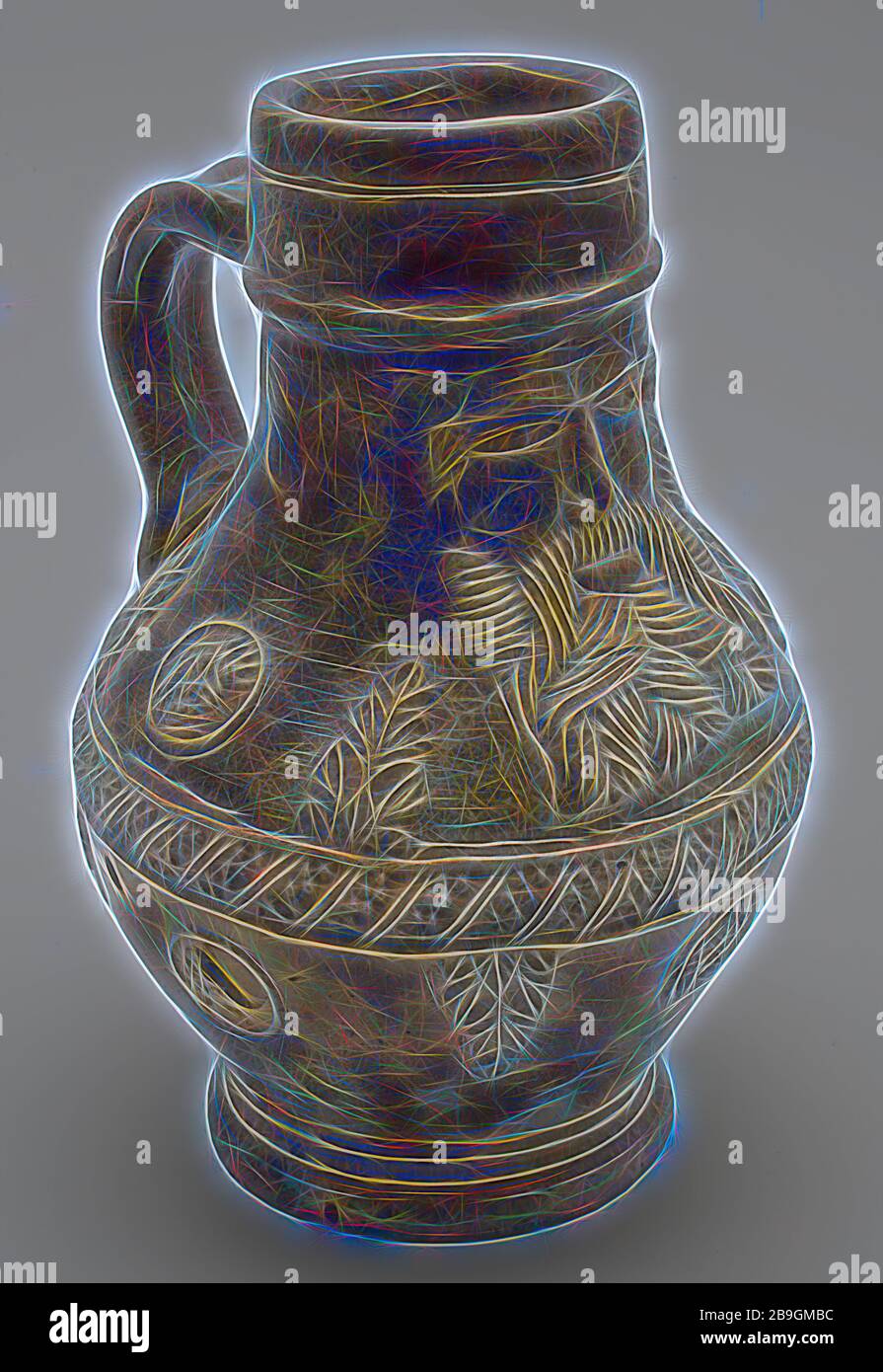 Stoneware Bartmann jug, also called Bellarmine jug, with Bartmann jug ...