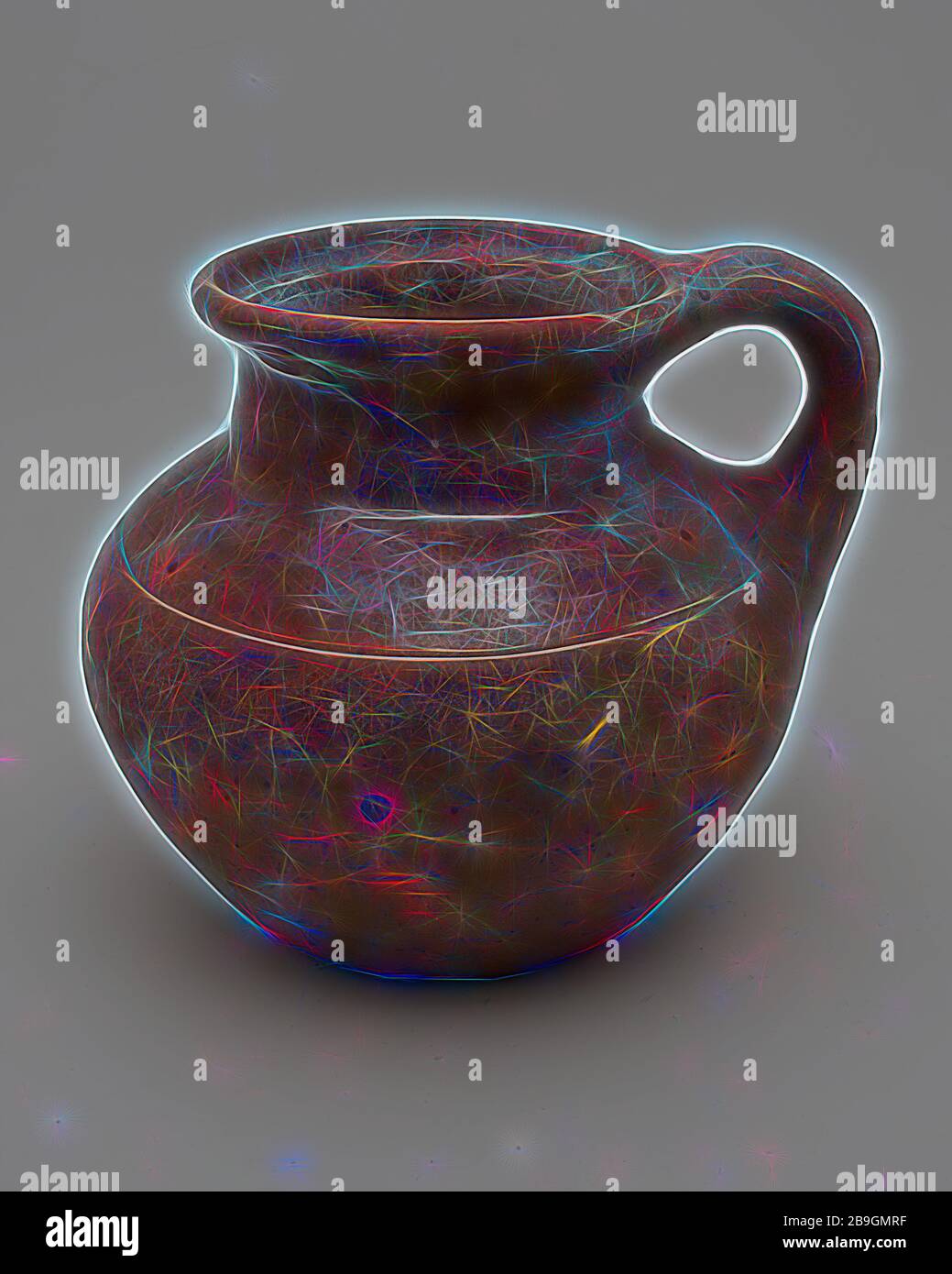 Pottery room comfort, chamber pot with curved bottom, small neck ...