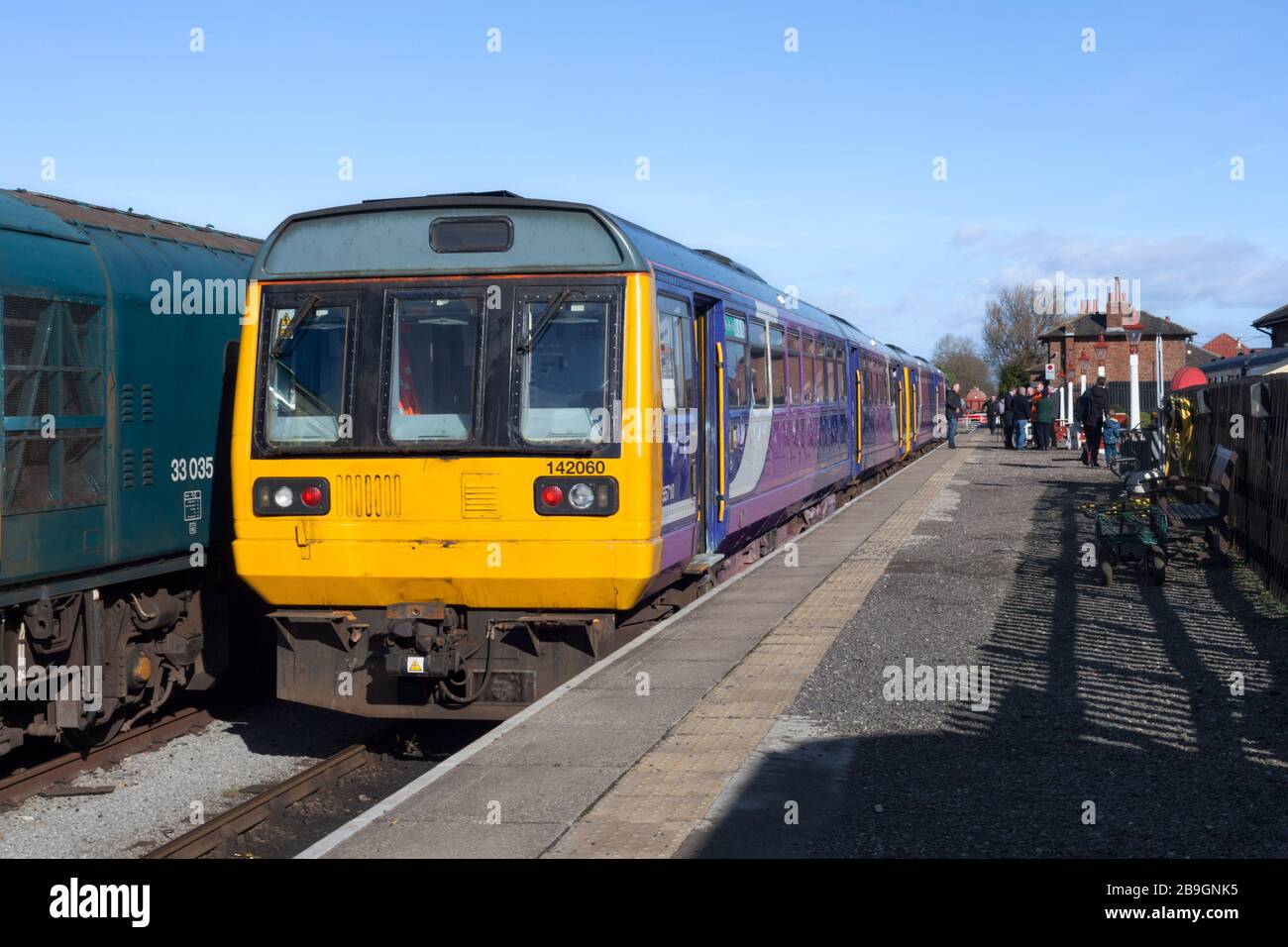 Former Northern rail class 142 pacer trains at 142060 + 142028at ...