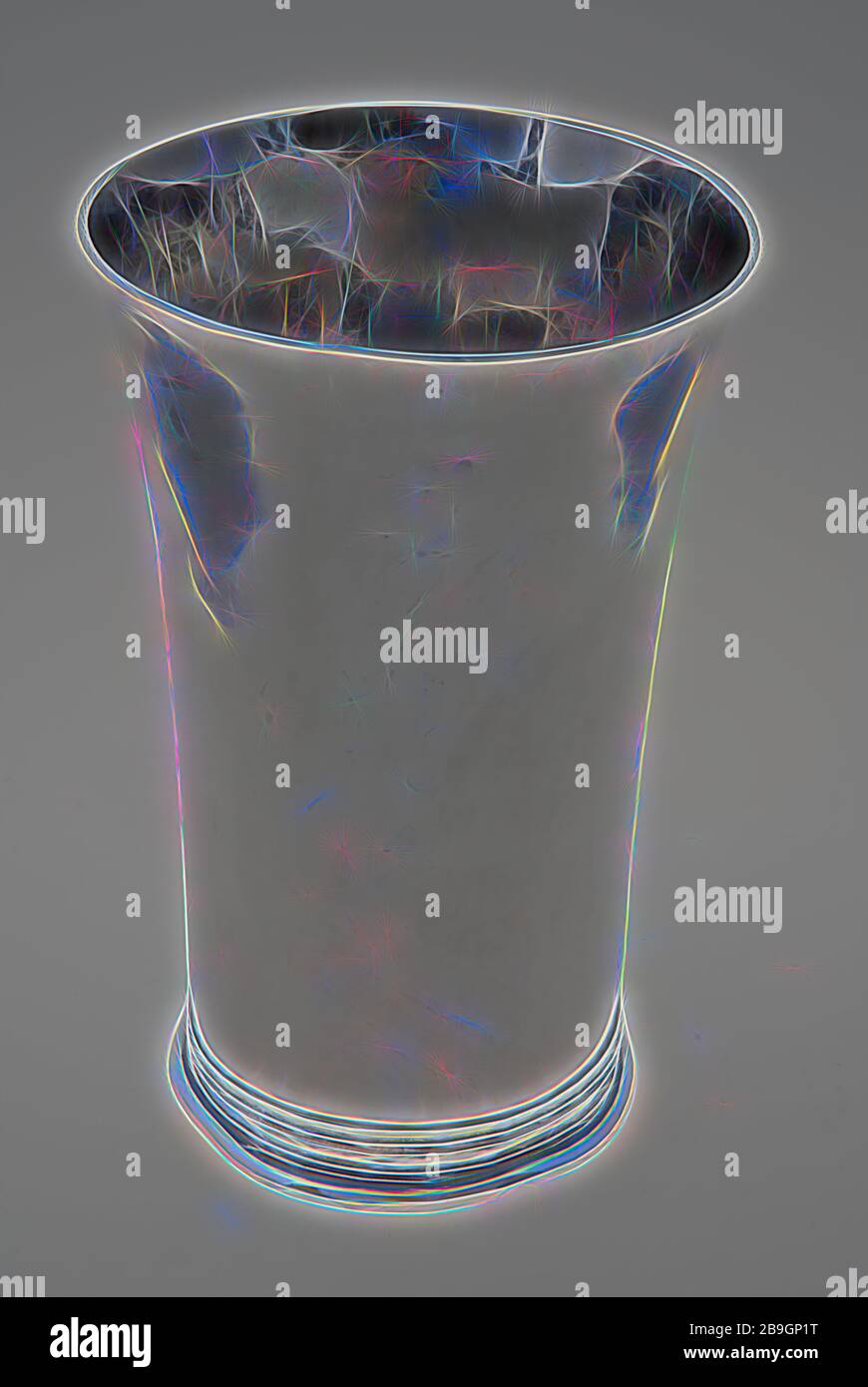 Johan Kaff (?), Smooth supper cup with profile edges above plinth ...